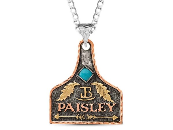 Patty Cow Tag Necklace - Class Belt Buckles