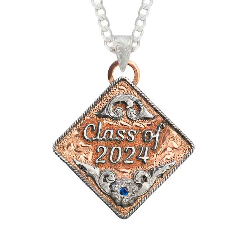 Grad Cap Graduation Necklace - Class Belt Buckles