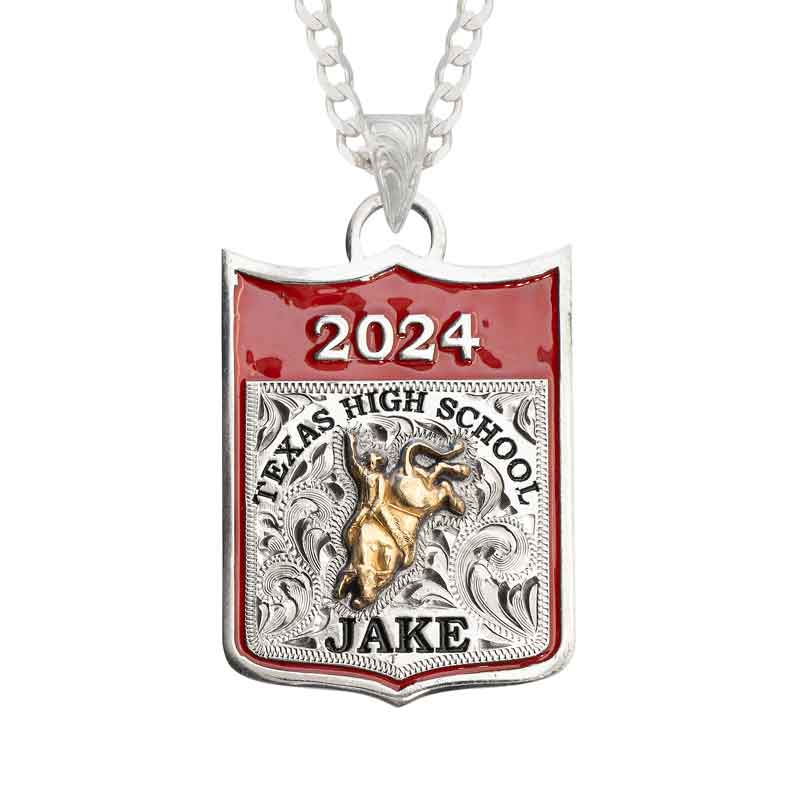 Rodeo Badge Graduation Necklace - Class Belt Buckles